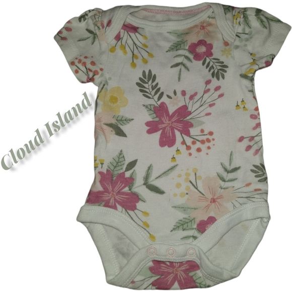 cloud island | One Pieces | Cloud Island Floral Short Sleeve Infant ...